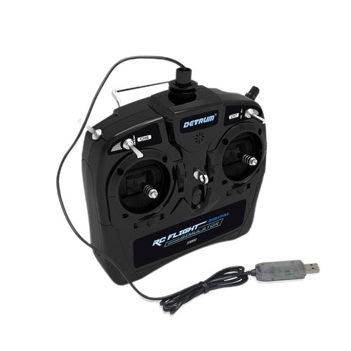 Detrum 8CH USB RC Flight Digital Simulator (w/ Dongles)
