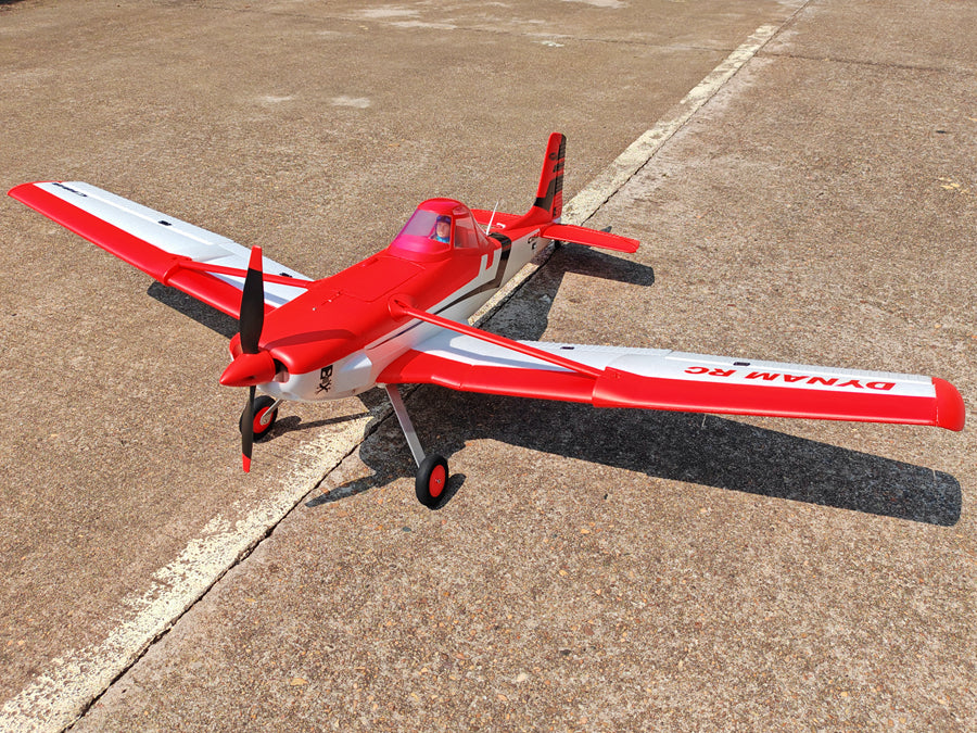 Dynam C-188 Crop Duster Red 4S RC Scale Plane 1500mm