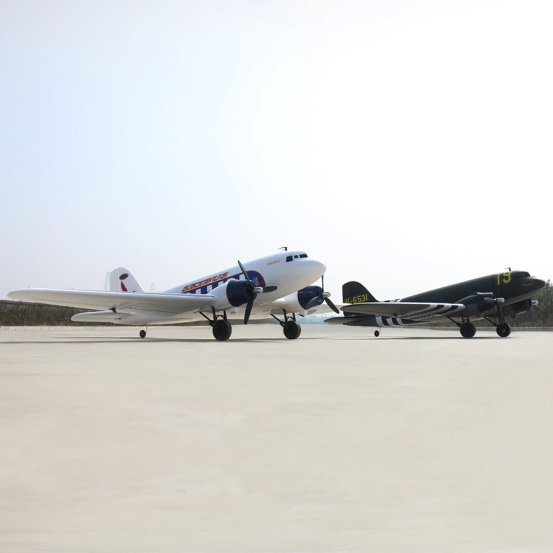Dynam C-47 Skytrain V2 Green RC Warbird Plane 1500mm