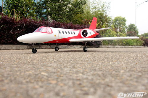 Dynam C-550 Turbo Jet V2 Red 4S Twin 64mm EDF RC Jet w/ Flaps