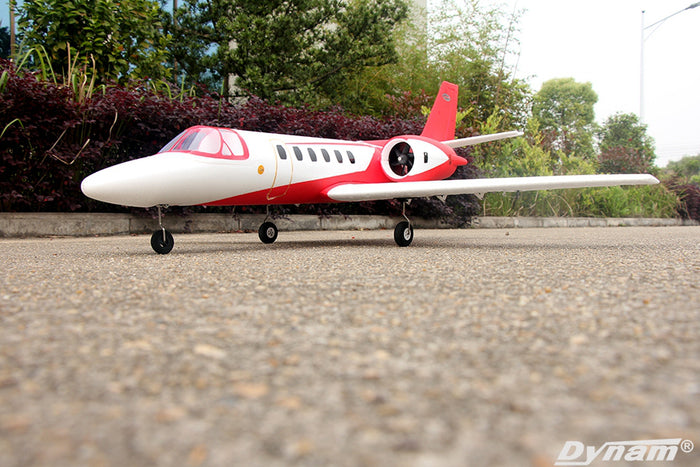 Dynam C-550 Turbo Jet V2 Red 4S Twin 64mm EDF RC Jet w/ Flaps