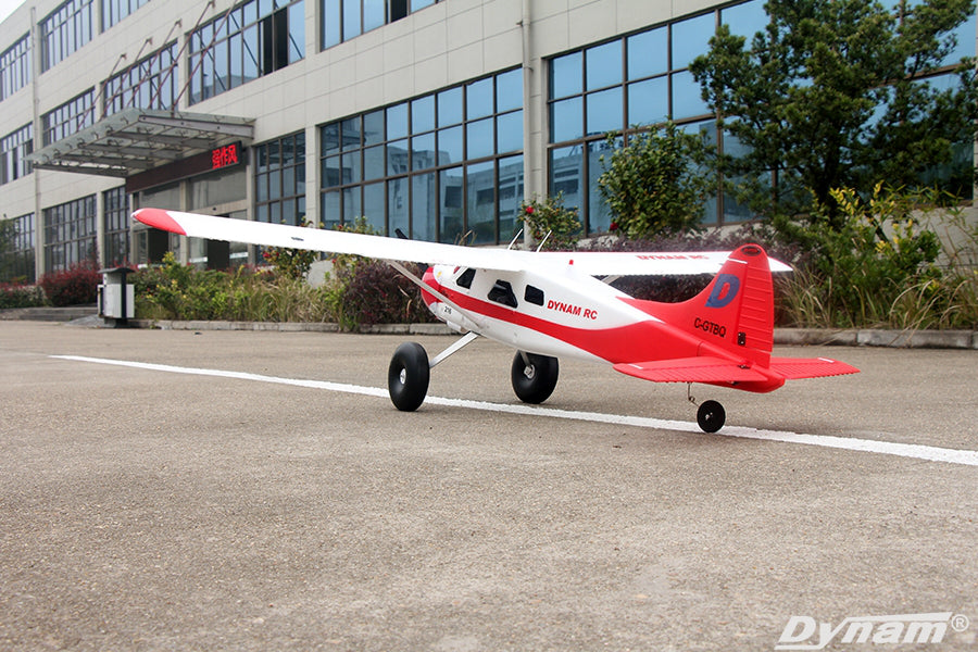 Dynam DHC-2 Beaver V2 Red 4S RC Seaplane 1.5m w/ Flaps