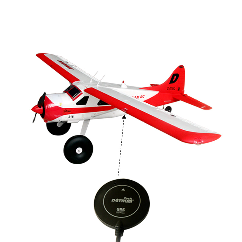 Dynam DHC-2 Beaver V2 Red Float Plane w/ 8CH TX & SR86A-G Autopilot RX
