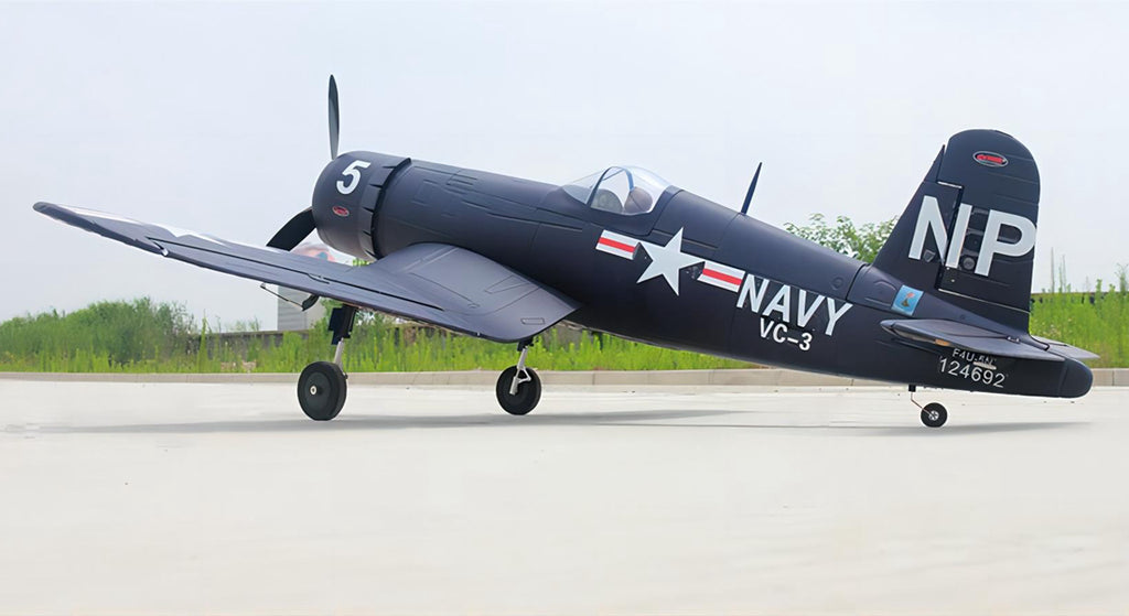 Dynam F4U Corsair V2 4S RC Warbird Plane 1300mm w/ Flaps