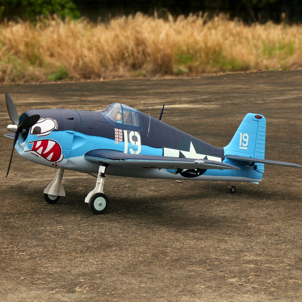 Dynam F6F Hellcat V2 4S RC Warbird Plane 1300mm w/ Flaps