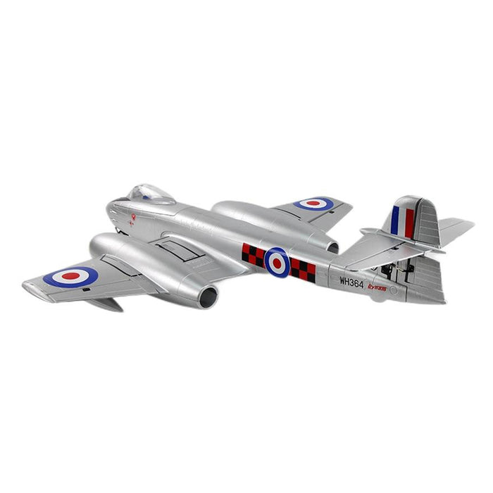 Dynam Gloster Meteor F8 V2 Silver 6S Twin 70mm EDF Jet w/ Flaps