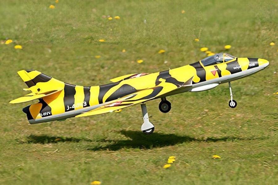 Dynam Hawker Hunter 4S 70mm 12-Blade EDF RC Jet w/ Flaps