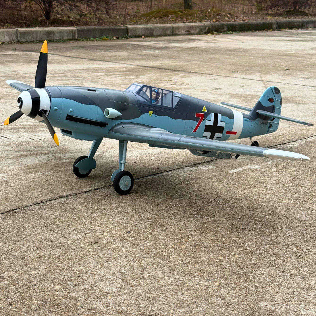 Dynam Messerschmitt BF-109 V2 4S RC Warbird 1300mm w/ Flaps