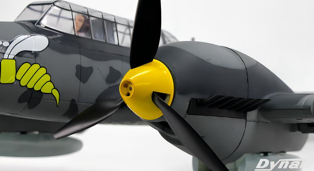 Dynam Messerschmitt BF-110 V3 4S Twin RC Warbird 1.5m w/ Flaps