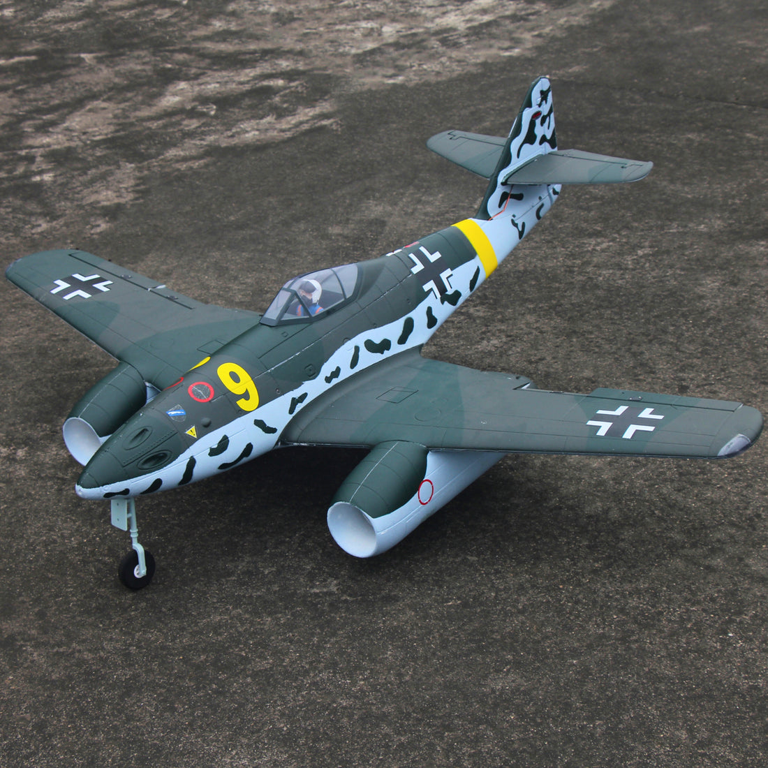 Dynam Me-262 V3 6S 12-Blade Twin 70mm EDF Jet 1.5m w/ Flaps