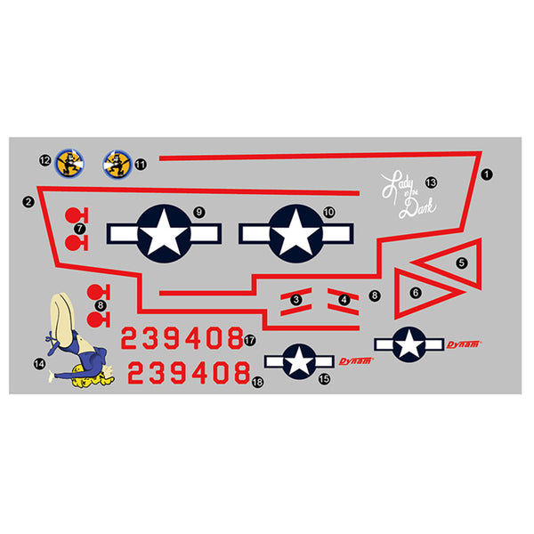 Dynam RC Plane Decals, Graphics & Stickers