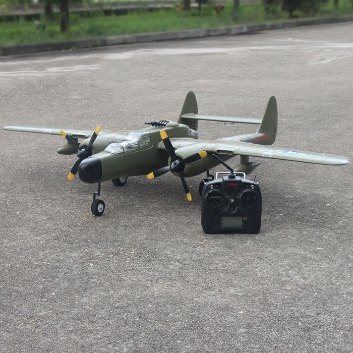Dynam P-61 Black Widow Green 4S Twin Engine Warbird w/ Flaps