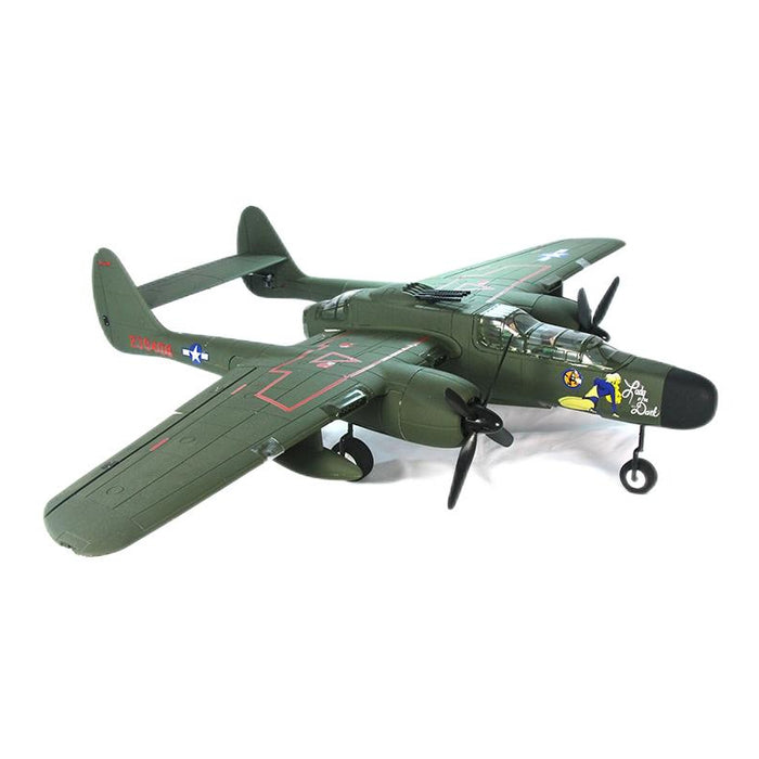 Dynam P-61 Black Widow Green 4S Twin Engine Warbird w/ Flaps