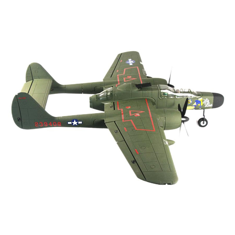 Dynam P-61 Black Widow Green 4S Twin Engine Warbird w/ Flaps