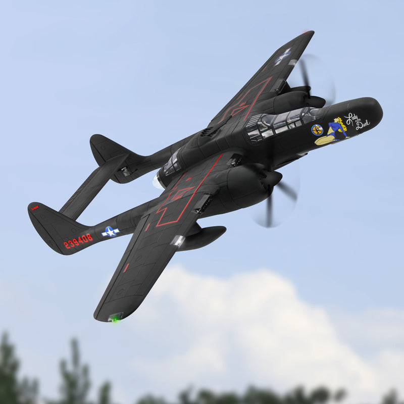 Dynam P-61 Black Widow 4S Twin Engine RC Warbird 1.5M w/ Flaps
