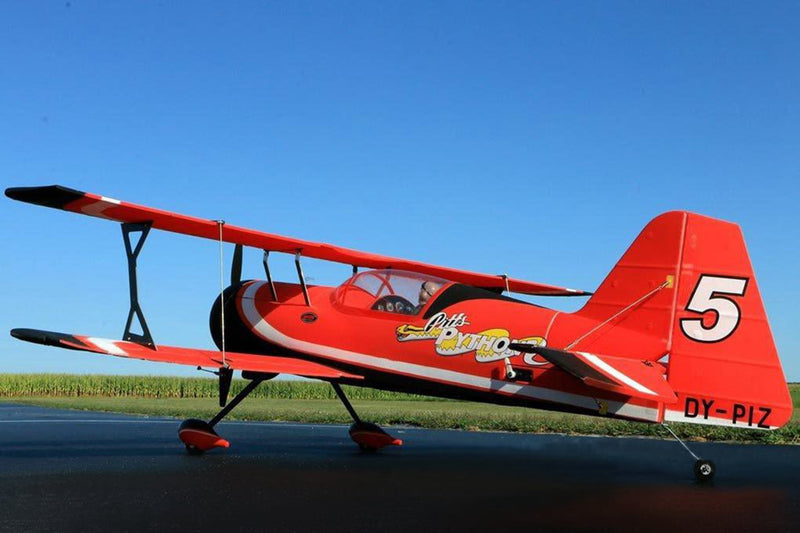 Dynam Pitts Python Model 12 Red 4S RC 3D Aerobatic Biplane
