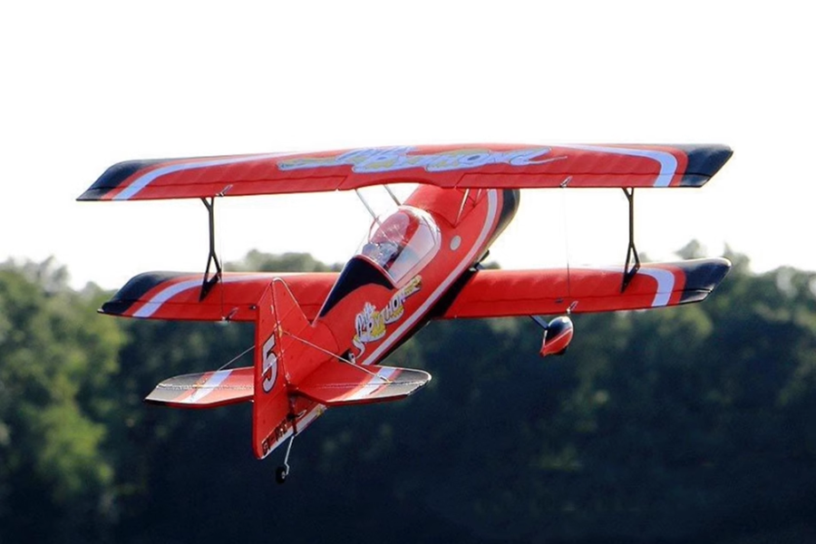 Dynam Pitts Python Model 12 Red 4S RC 3D Aerobatic Biplane