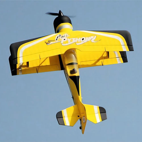 Dynam Pitts Python Model 12 Yellow 4S RC Aerobatic Biplane