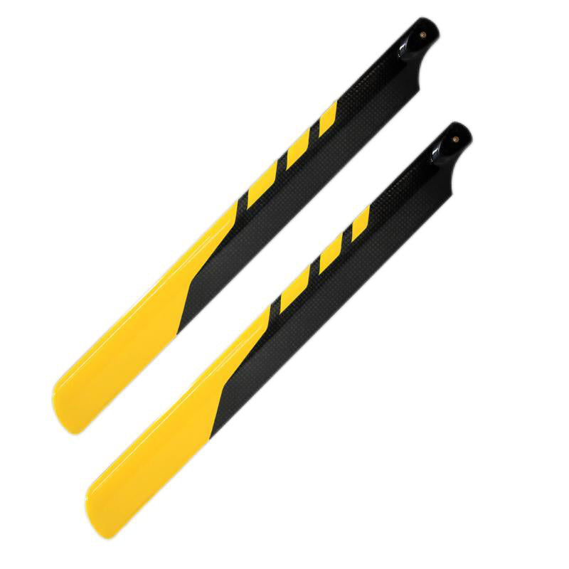 Dynam Pro3D CF Main Rotor Blade Yellow for 500 Helicopter
