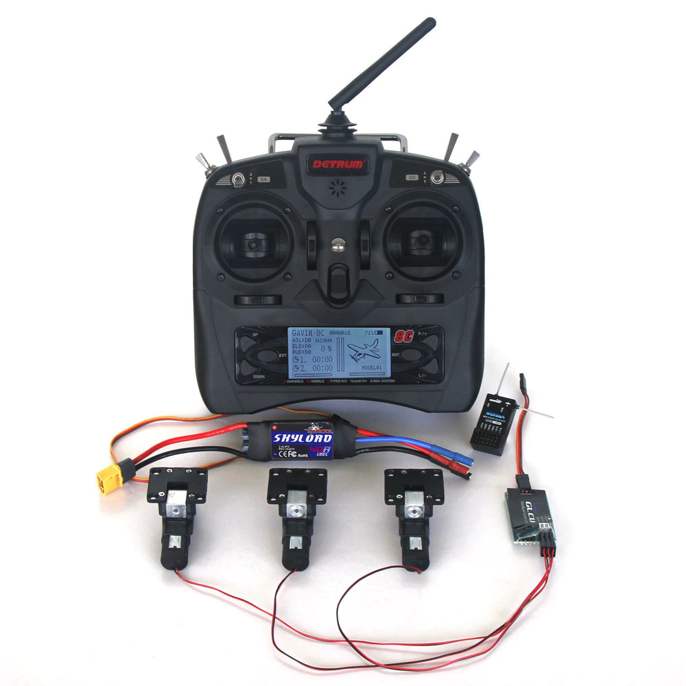 Detrum RC Airplane Transmitters and Receiver Set