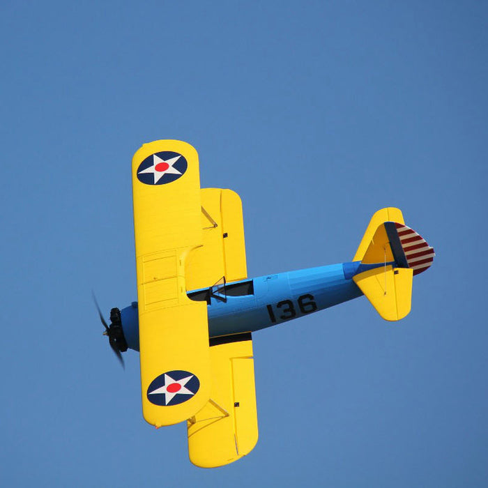 Dynam Stearman PT-17 Blue 4S RC Biplane 1300mm