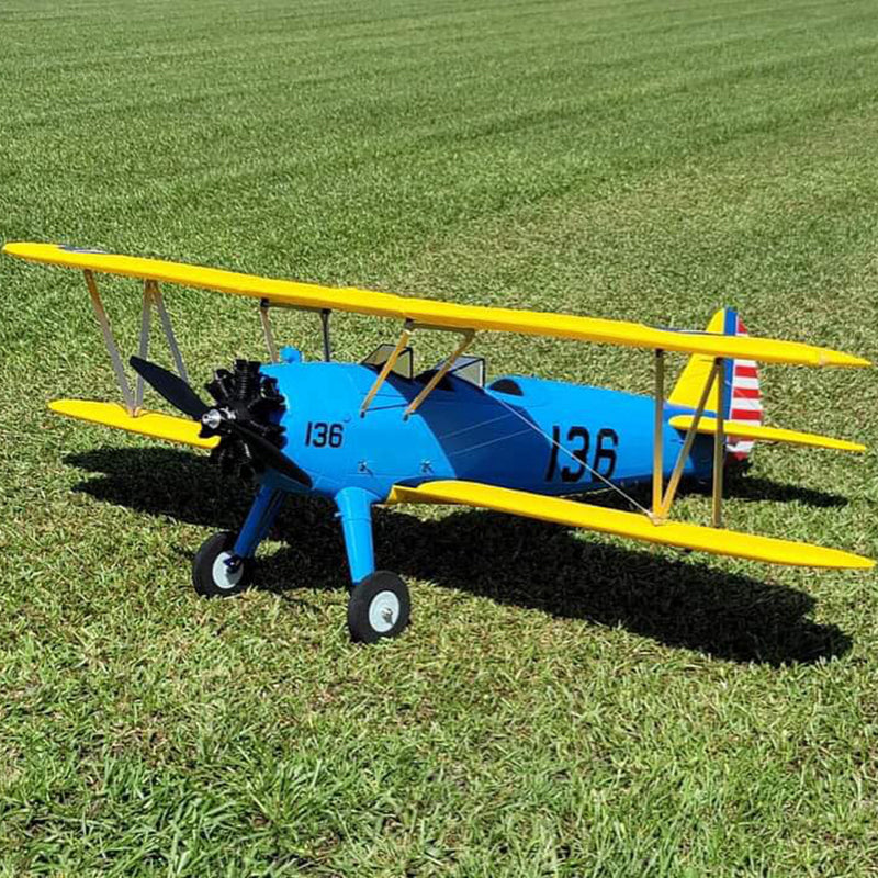 Dynam Stearman PT-17 Blue 4S RC Biplane 1300mm
