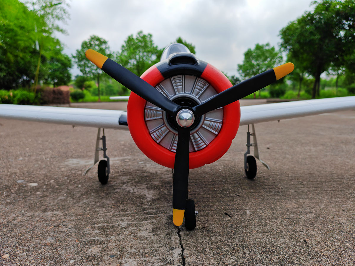 Dynam T-28 Trojan V2 Red 4S RC Warbird 1300mm w/ Flaps