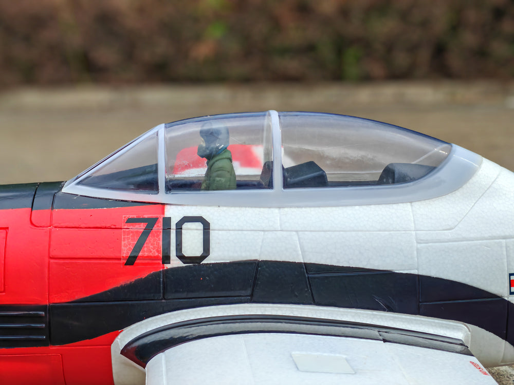 Dynam T-28 Trojan V2 Red 4S RC Warbird 1300mm w/ Flaps
