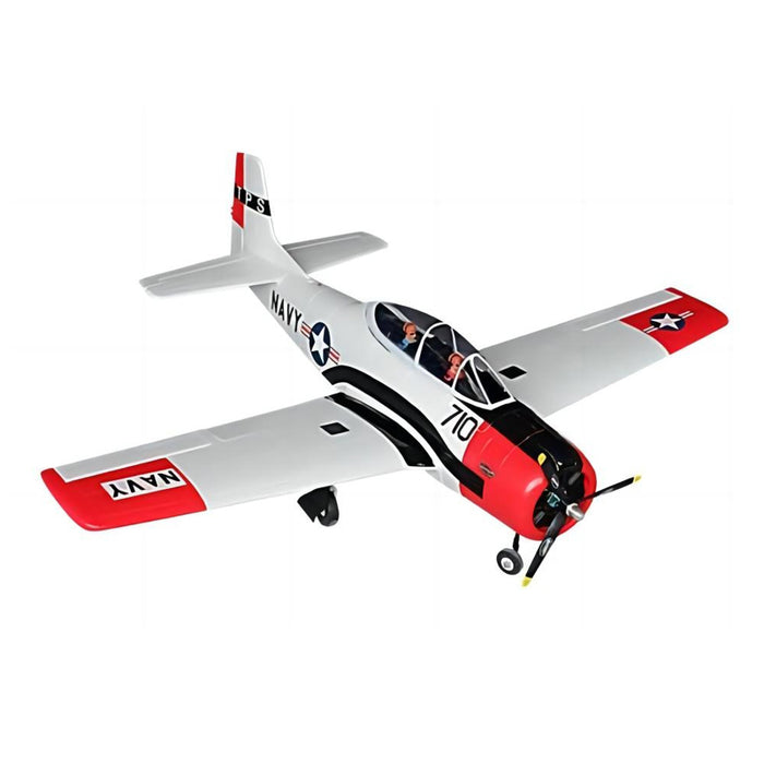Dynam T-28 Trojan V2 Red 4S RC Warbird 1270mm w/ Flaps