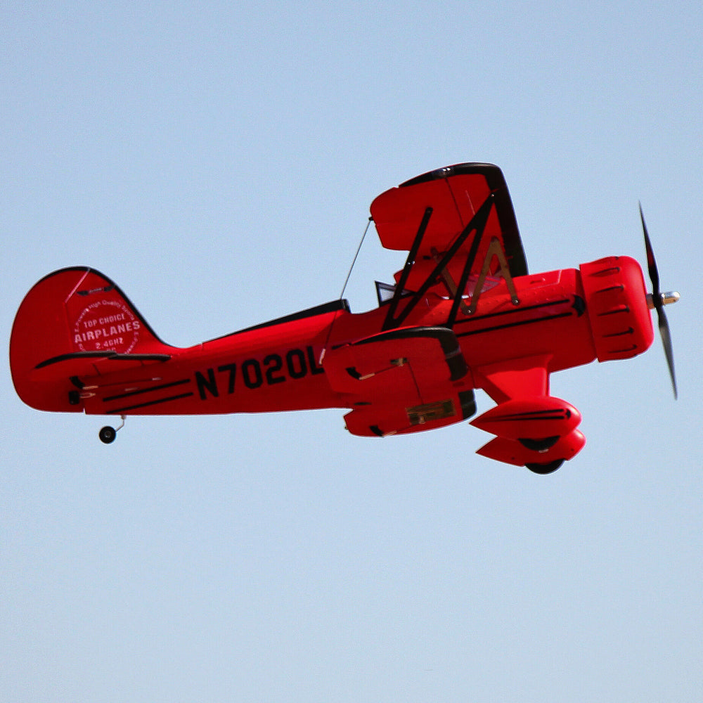 Dynam Waco YMF-5D V2 Red 4S RC Biplane 1300mm