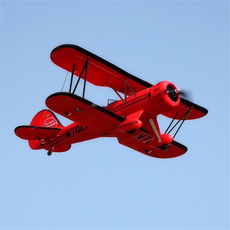 Dynam Waco YMF-5D V2 Red 4S RC Biplane 1300mm