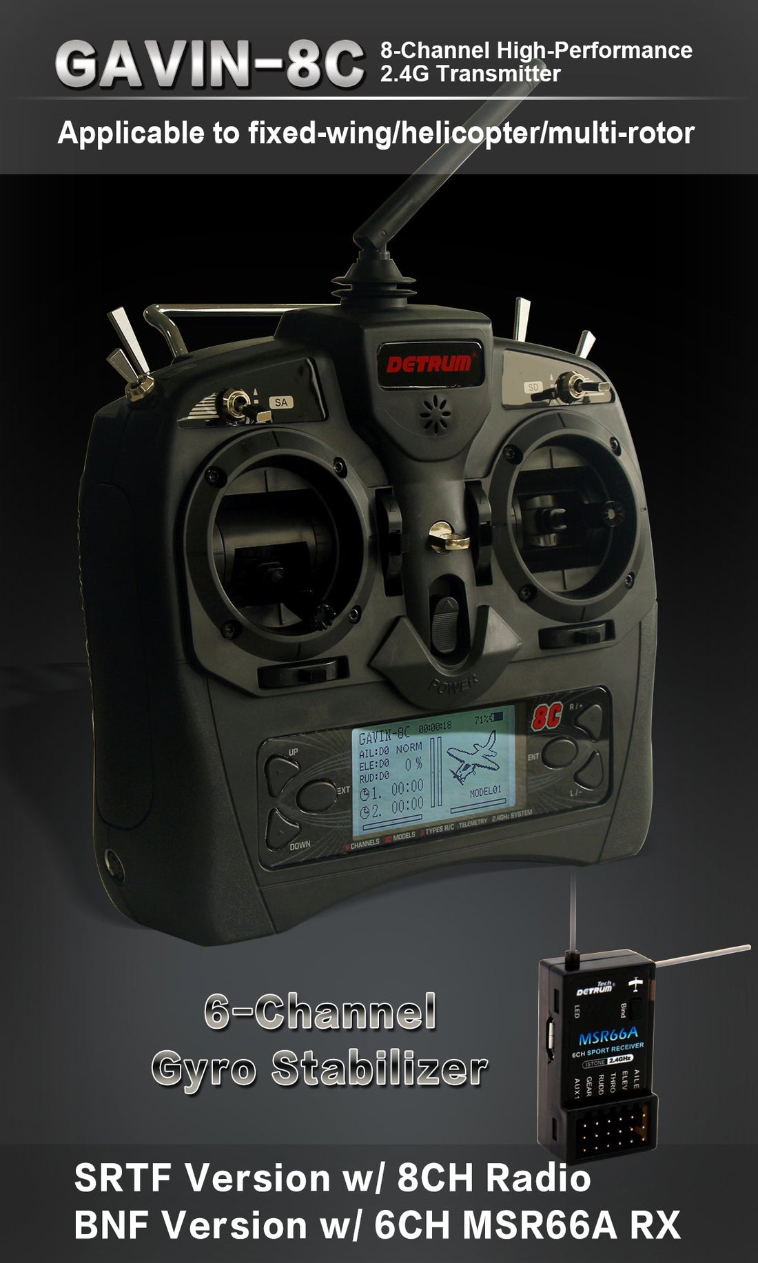 Dynam P-61 Black Widow 4S Twin Engine RC Warbird 1.5M w/ Flaps