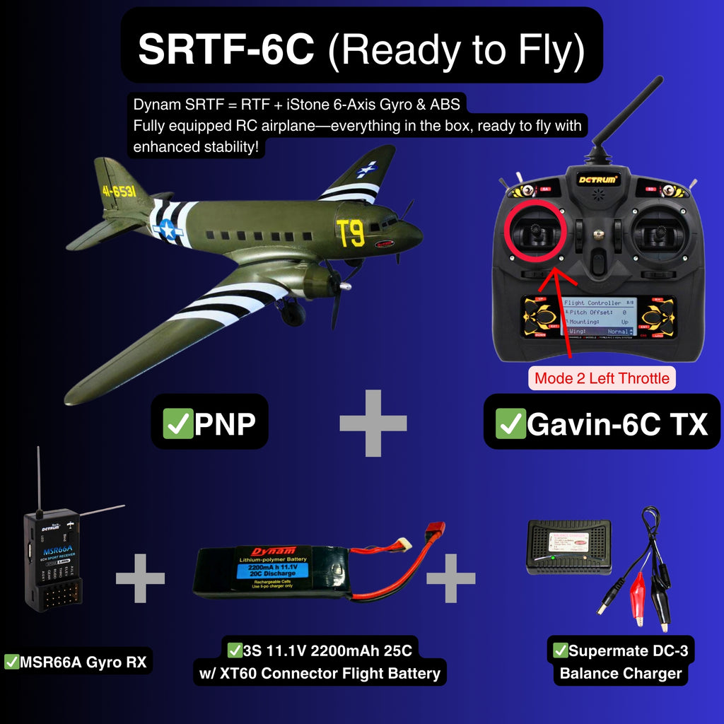 Dynam C-47 Skytrain V2 Green RC Warbird Plane 1500mm