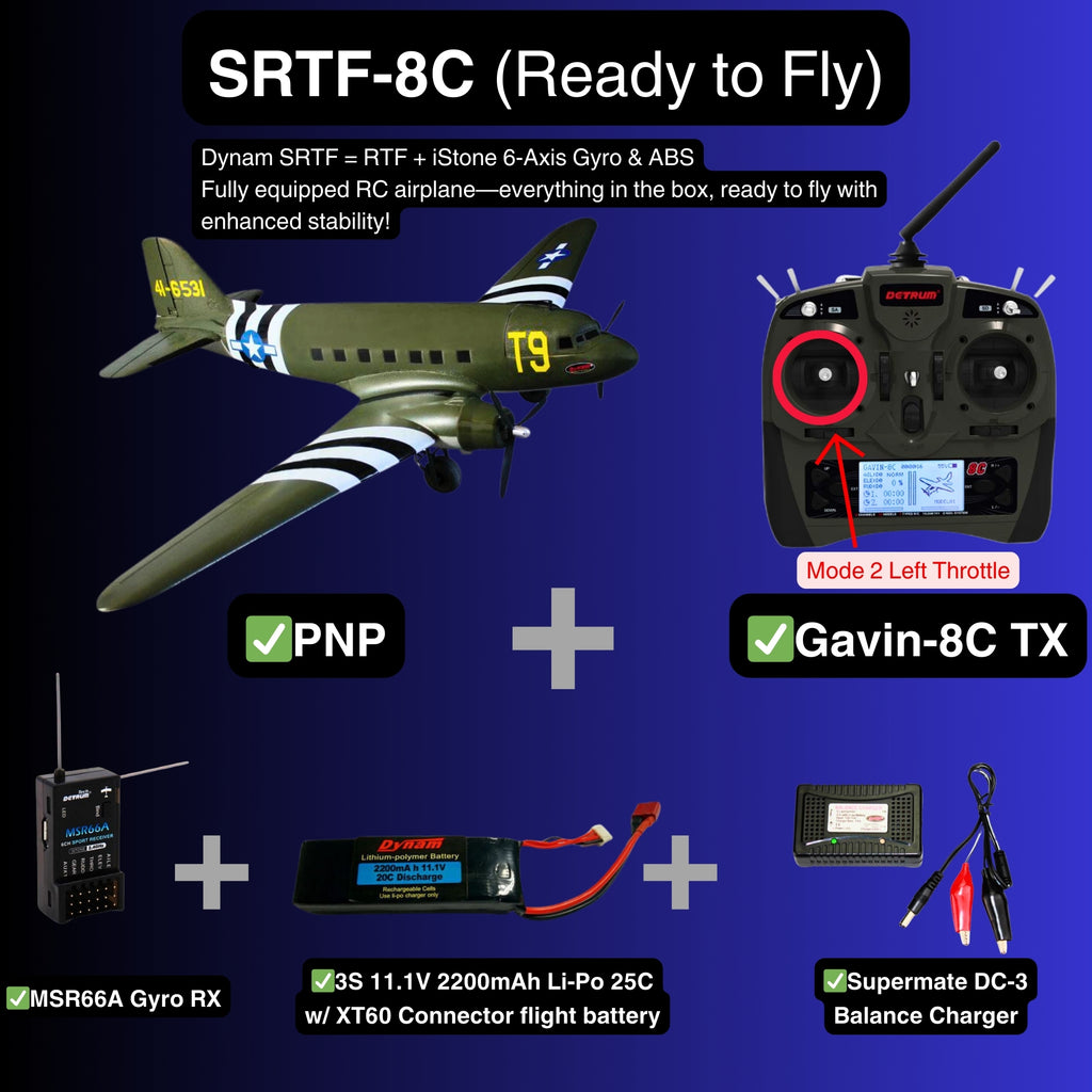 Dynam C-47 Skytrain V2 Green RC Warbird Plane 1500mm