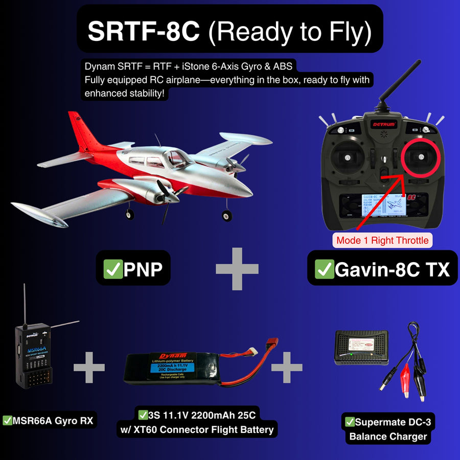 Dynam C-310 Grand Cruiser V2 Red Twin Motor Scale Plane