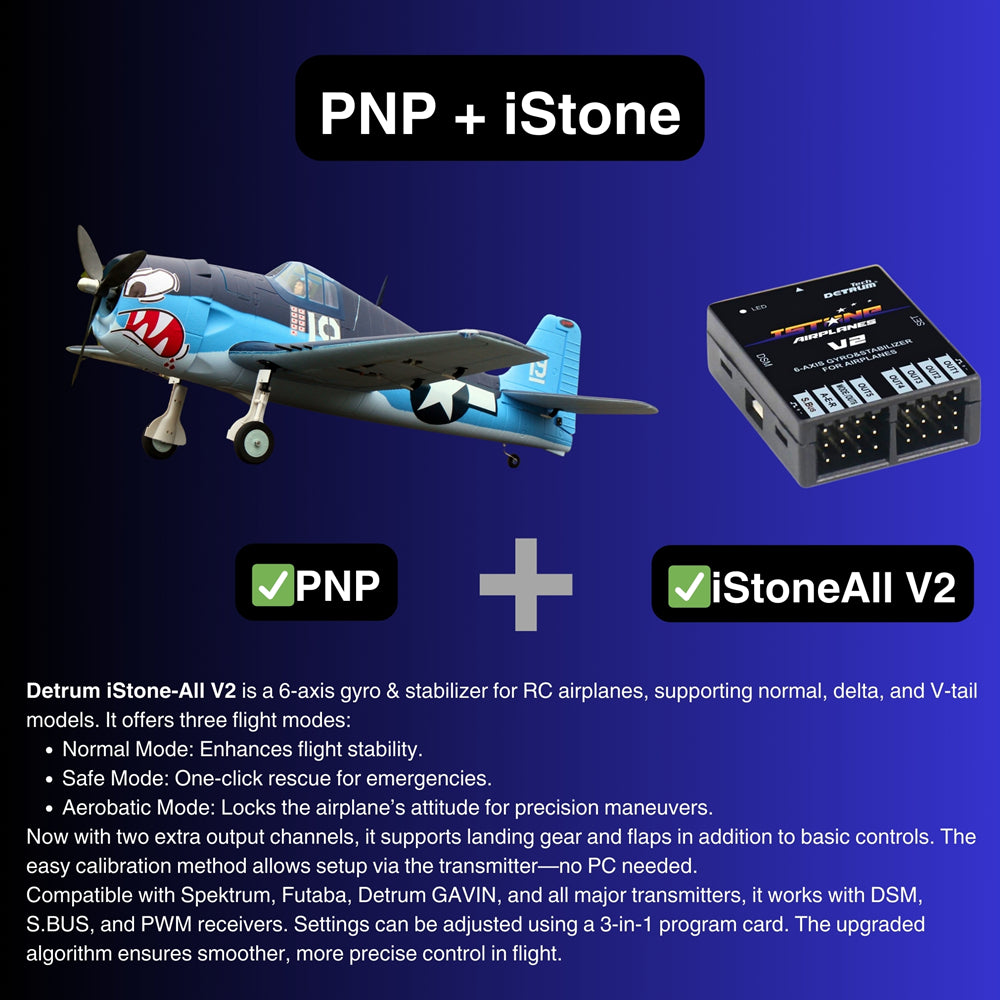 Dynam F6F Hellcat V2 4S RC Warbird Plane 1300mm w/ Flaps