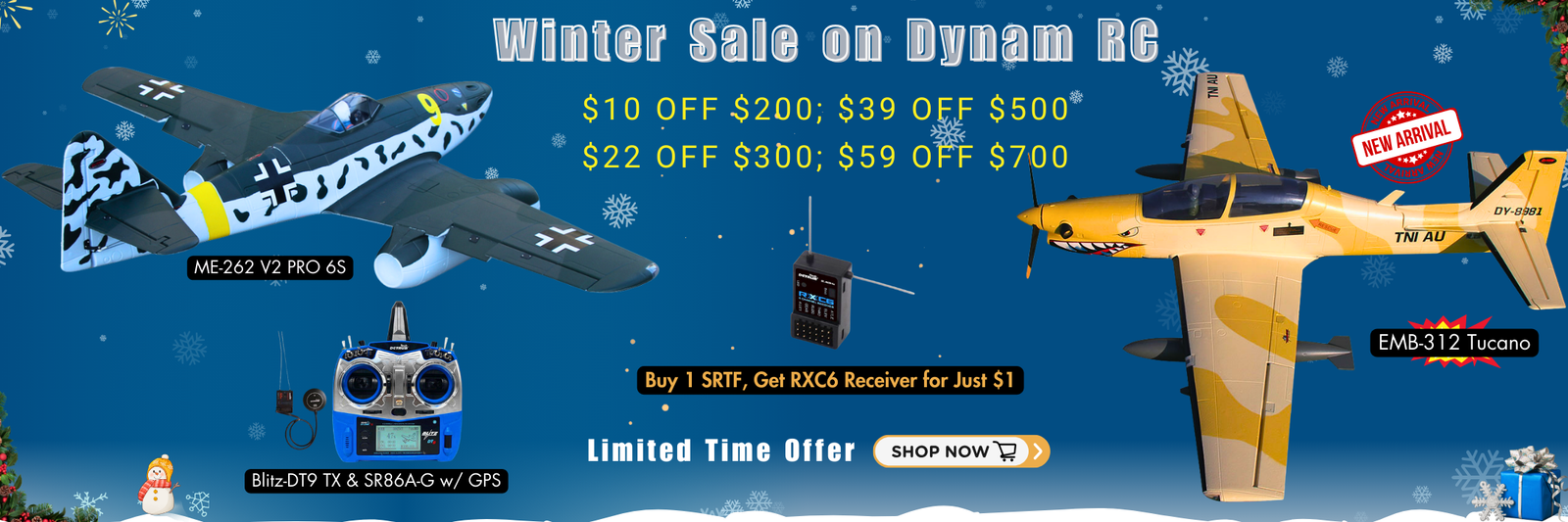 Dynam RC Airplanes & Radios Winter Sales & Deals